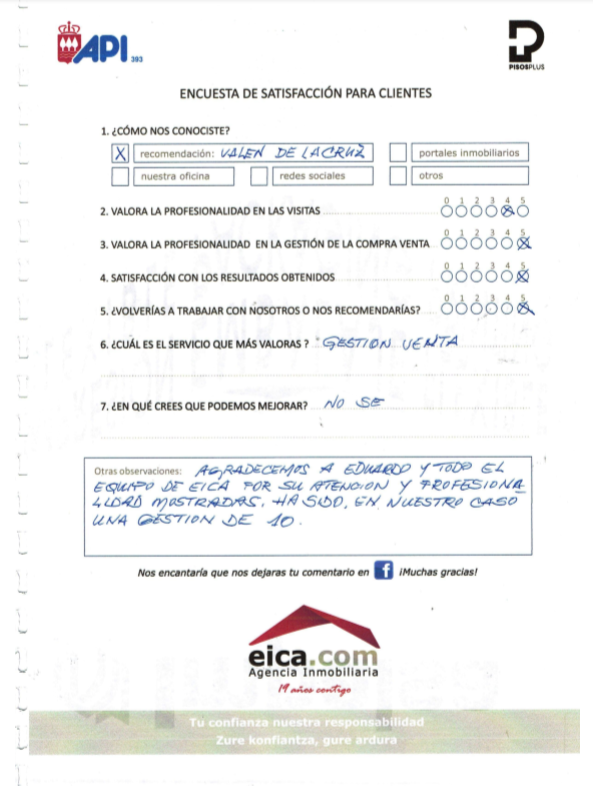 Clientes recomendados, felices y satisfechos... 😉 • EICA